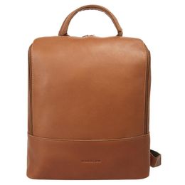 Harold'S Harold's Damen Cityrucksack &raquo;CAMPO&laquo; echt Leder braun B/H/T: 34cm x 28cm x 10cm, onesize
