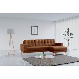 Sit & More sit&more Ecksofa &raquo;Lavida L-Form&laquo; wahlweise mit Kippfunktion und Bettkasten braun 100% PES