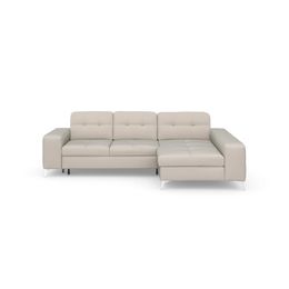 Sit & More sit&more Ecksofa &raquo;Baviene L-Form&laquo; inklusive Sitztiefenverstellung und Federkern, wahlweise Bettfunktion beige