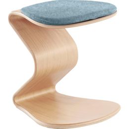 mayer Sitzm&ouml;bel Sitzhocker &raquo;1115&laquo; 1 Stk. tlg. NEST NATURE Hocker small mit flachem Kokos-Sitzpolster 1115 blau 100% reine Schurwolle