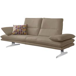 W.Schillig 2,5-Sitzer &raquo;broadway Designsofa mit hohem Sitzkomfort&laquo; Sitztiefenverstellung, Kopfteil- & Seitenteilverstellung, Breite 236cm braun 