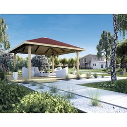 Weka Pavillon &raquo;Paradies 2&laquo; BxT: 380x380 cm braun