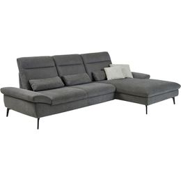 Hukla Ecksofa &raquo;HU-HP22156 L-Form&laquo; inkl. Kopfpolsterverstellung, optional mit Sitztiefenverstellung schwarz 100% recyceltes Polyester