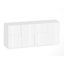 Home Affaire Sideboard &raquo;Pongo&laquo; 1 Stk. tlg. wei&szlig; Spanplatte