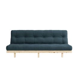 Karup Design Schlafsofa &raquo;Lean 200 Schlafsofa, G&auml;stebett, Sofa mit Futonmatratze&laquo; Inkl. Futonmatratze, Liegefl&auml;che 130x200 cm, FSC zertifizierte Kiefer blau Bezug: 