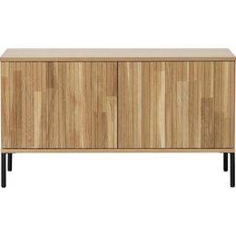 Woood Sideboard &raquo;New Gravure, TV-Kommode, Breite 100 cm oder 150 cm&laquo; Kommode H&ouml;he 56 cm, mit grafischen Relieft&uuml;ren, viel Stauraum beige Holzwerkstoff