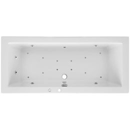 Ottofond Whirlpool-Badewanne &raquo;Cubic&laquo; H&ouml;he 62,5 cm Typ Premium, chrom wei&szlig; Sanit&auml;racryl