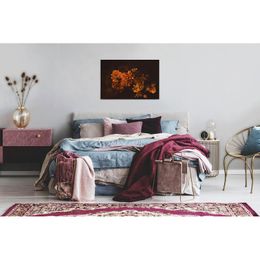 A.S. Cr&eacute;ation Leinwandbild &raquo;Blossom Variety&laquo; Blumen Kunst 1 Stk. tlg. Romantische Blumen, Rosen Keilrahmen Leinwand-Bild Wohnzimmer modern orange Holz, Stahl