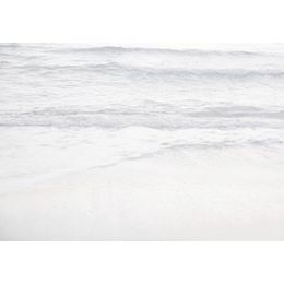 Komar Vliestapete &raquo;Digitaldruck Vlies - Silver Beach - Gr&ouml;&szlig;e 400 x 280 cm&laquo; bedruckt glatt Wohnzimmer, Schlafzimmer wei&szlig; Vlies