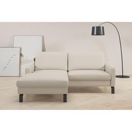 Home Affaire Ecksofa &raquo;Lecce, L-Form, Federkernpolsterung, Breite 194 cm&laquo; inkl. saugroboterfreundliche H&ouml;he & schmale Armlehnen 100% Leder