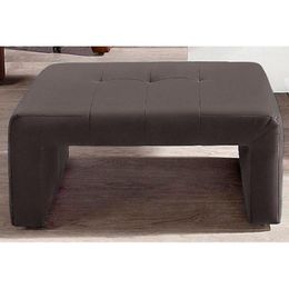 exxpo - sofa fashion Hockerbank &raquo;Barista Hockerbank mit hoher Bodenfreiheit&laquo; Sitz gepolstert,Breite ca.100 cm grau Carabu (50%Polyester, 35%Polyacryl,