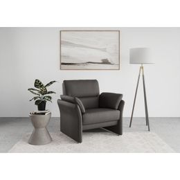 DOMO collection Sessel &raquo;Pina elegant und zeitloser Clubsessel, bequemer Cocktailsessel&laquo; Hoher Sitzkomfort, Luxus-Microfaser Lederoptik, grau grau
