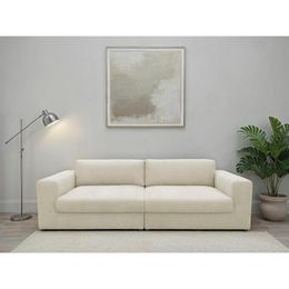 DOMO collection Big-Sofa &raquo;Dundee Megasofa Breite 276 cm, Taschenfederkern, fester Sitzkomfort&laquo; pflegeleichter, edler Strukturstoff in Chenille-Optik 