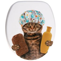 Sanilo WC-Sitz &raquo;Shower Cat&laquo; mit Absenkautomatik MDF - Mitteldichte Holzfaserplatte
