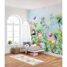 Komar Fototapete &raquo;Digitaldruck Vlies - First Day of School - Gr&ouml;&szlig;e 300 x 250 cm&laquo; bedruckt glatt Wohnzimmer, Schlafzimmer bunt Vlies