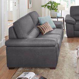 Calia italia 3-Sitzer &raquo;Gaia, Sofa im edlen Design und mit erstklassigem Sitzkomfort&laquo; aus pflegeleichtem Luxus-Microfaser Ginevra Hydro Care grau Luxus