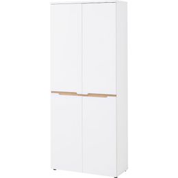 Innostyle Schuhschrank &raquo;Memphis Schuhschrank, 80x192x38cm (B/H/T)&laquo; 1 Stk. tlg. wei&szlig; ABS-Kunststoff, Dekorfolie, Holzwerkstoff, MDF