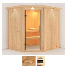 Karibu Sauna &raquo;Laila&laquo; Set, ohne Ofen beige