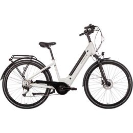 Saxonette Damen SAXONETTE &raquo;E-Bike Cityrad Deluxe Sport (Wave)&laquo; 9 Gang Shimano Alivio Schaltwerk Kettenschaltung Mittelmotor 250 W Packung, (mit integr
