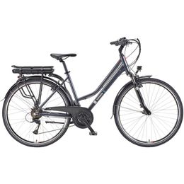Telefunken Unisex &raquo;E-Trekking Expedition XT485 Damen&laquo; 21 Gang Shimano Acera Schaltwerk Kettenschaltung Heckmotor 250 W Pedelec, Elektrofahrrad, 