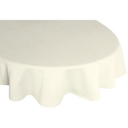 WIRTH Tischdecke &raquo;Neufahrn&laquo; oval beige Kunstfaser