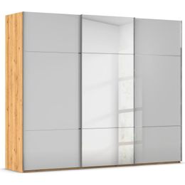 Rauch Schwebet&uuml;renschrank &raquo;Kleiderschrank Schrank Garderobe Schlafzimmerschrank SCALE-TRIO&laquo; edle dreigeteilte Front mit 2 Zierleisten Spiegel/Glas 