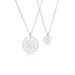 Elli Damen Schmuckset &raquo;Blume des Lebens Mutter Tochter 2er Set Silber&laquo; () silber