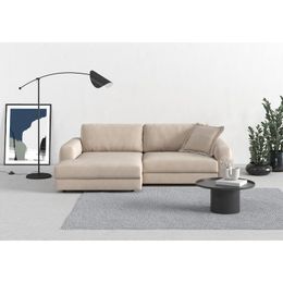Trendmanufaktur Ecksofa &raquo;Bourbon Mega_Ecke mit tollem Sitzkomfort, Breite 250cm, L-Form&laquo; mit extra hohem Sitzkomfort, auch in Cord erh&auml;ltlich grau 92%