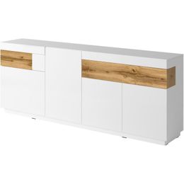 OTTO home Sideboard &raquo;SILKE&laquo; Breite 218, 5 cm wei&szlig;