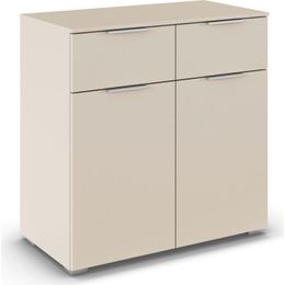 Rauch Kombikommode &raquo;Sideboard Schubladenkommode CORTONA mit Dekor-Front&laquo; Breite 80 cm inkl. Soft-Close-Funktion, mit 2 Schubladen und 1 verstellbaren 