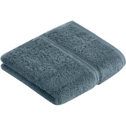 Vossen Handtuch &raquo;Belief&laquo; Chenille-Struktur blau Webfrottier, Obermaterial: 100% Baumwolle