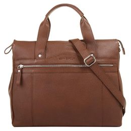 Betty Barclay Damen Shopper echt Leder braun