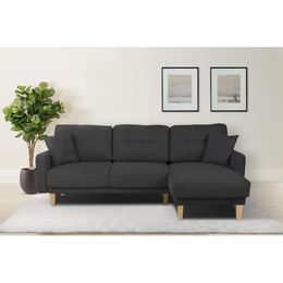 Home Affaire Ecksofa &raquo;TRIPLO optionale Schlafsofa mit Bettkasten, Ma&szlig;e B/T/H: 234/164/89 cm&laquo; L-Form wahlweise mit Bettfunktion - Liegefl&auml;che 132x210 