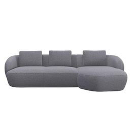 FLEXLUX Wohnlandschaft &raquo;Torino, rund, L-Form, Sofa-Ecke mit Recamiere, Longchair-Sofa&laquo; Modernes, organisches Sofa-Design, Kaltschaum, 