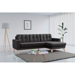 Sit & More sit&more Ecksofa &raquo;Lavida L-Form&laquo; wahlweise mit Kippfunktion und Bettkasten grau 100% PES