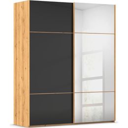 Rauch Schwebet&uuml;renschrank &raquo;Kleiderschrank Schrank Garderobe Schlafzimmerschrank SCALE-TRIO&laquo; edle dreigeteilte Front mit 2 Zierleisten Spiegel/Glas 