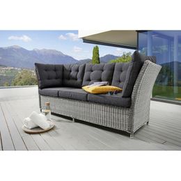 Destiny Loungesofa &raquo;PALMA&laquo; Aluminium, Polyrattan, 3er Bank, inkl. Auflagen wei&szlig; Obermaterial: 100% Polyester. F&uuml;llung: 100% Polyurethan. Innenseite: 100% 