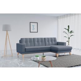 Sit & More sit&more Ecksofa &raquo;Lavida L-Form&laquo; wahlweise mit Kippfunktion und Bettkasten blau 100% PES