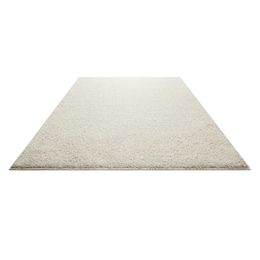 Teppich &raquo;Gino&laquo; rechteckig 30 mm H&ouml;he Hochflor, gewebt, weich, uni, Wohnzimmer, Schlafzimmer, waschbar beige Polypropylen