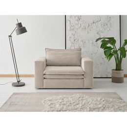 Home Affaire Loveseat &raquo;PIAGGE&laquo; Hochwertiger Cord, trendiger Loveseat beige