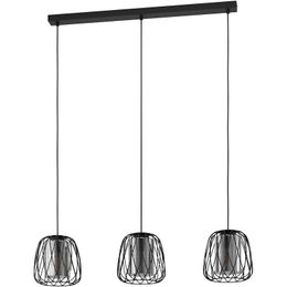 Eglo H&auml;ngeleuchte &raquo;FLORESTA Pendellampe, Stahl und Glas, IP20, E27, Esstischlampe, Lampe&laquo; E27 1 Stk. Elegante H&auml;ngelampe f&uuml;r Esszimmer, K&uuml;che oder 