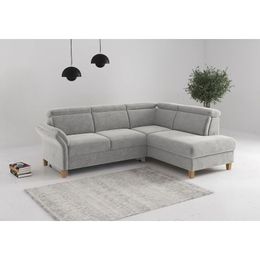 Home Affaire Ecksofa &raquo;Glendale, L-Form&laquo; inkl. Kopfteilverstellung, wahlweise mit Vorziehsitz und Bettkasten 100% Polyester