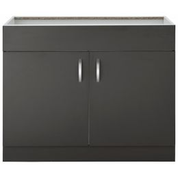 Wiho-K&uuml;chen wiho K&uuml;chen Sp&uuml;lenschrank &raquo;Flexi&laquo; Breite 100 cm grau