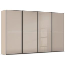 Rauch Schwebet&uuml;renschrank &raquo;Kleiderschrank Schrank Garderobe Schlafzimmerschrank SCALE-DUO&laquo; edle zweigeteilte T&uuml;ren Glas-Front mit 3 Zierleisten MADE 