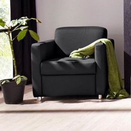 Sit & More sit&more Sessel &raquo;Belfort&laquo; schwarz Flachgewebe (100% Polyester);Luxus-Microfaser ALTARA NUBUCK (100% Polyester);Luxus-Microfaser (90% Polyester, 10% 