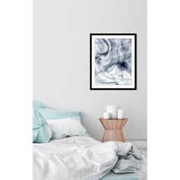 queence Bild &raquo;Tasha&laquo; Abstrakt Spa Spirituelle Bilder Stein 1 Stk. tlg. HD Premium Poster-Druck inkl. Holzrahmen grau Acrylglas, Holz, Papier
