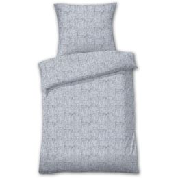 Dyckhoff Bettw&auml;sche &raquo;Tessa&laquo; 2 Stk. tlg. aus Weichfrottier silber Frottee, Obermaterial: 75% Baumwolle, 25% Polyester