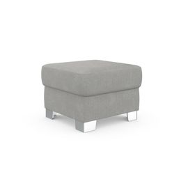 DOMO collection Hocker &raquo;Anzio&laquo; wahlweise mit Federkern grau