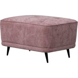 Home Affaire Polsterhocker &raquo;Ashly&laquo; in 3 Bezugsvarianten, Boucl&eacute;, Samtoptik und Struktur weich. rosa 100% Polyester
