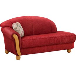 Home Affaire Ottomane &raquo;Milano, bequemes solit&auml;r Sofa im Landhaus-Stil, B/T/H 181/79/83cm&laquo; rot Chenille (70% Polyacryl, 30% Polyester);Chenille (70% 